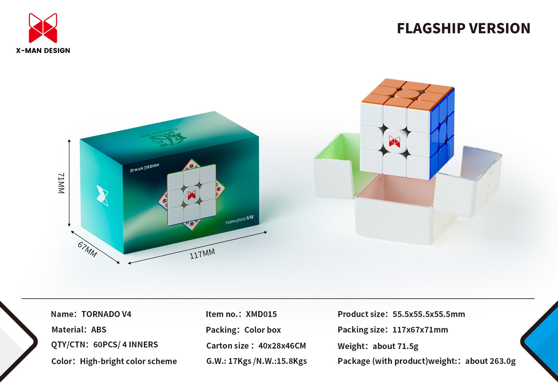 X-Man Tornado V4 M 3x3 (Flagship) – TheCubicle