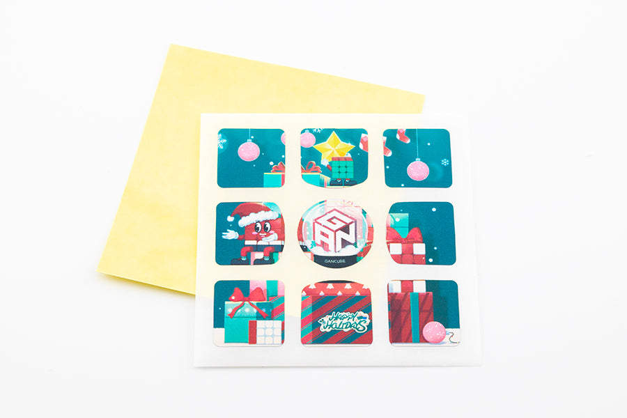 GAN 3x3 Christmas Stickers – TheCubicle
