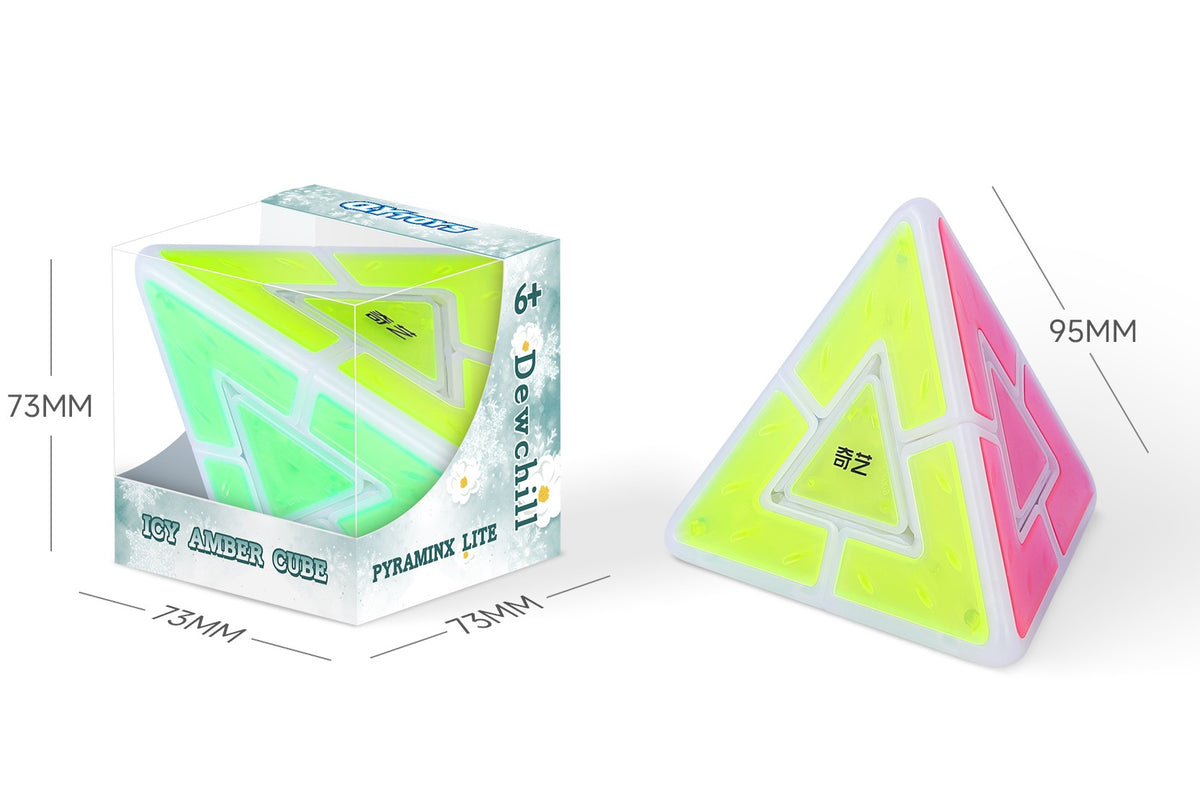 QiYi Pyraminx Duo (Tiled - Icy Amber) – TheCubicle