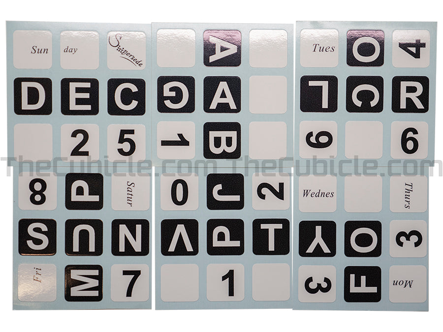 3x3 Calendar Cube Stickers – TheCubicle
