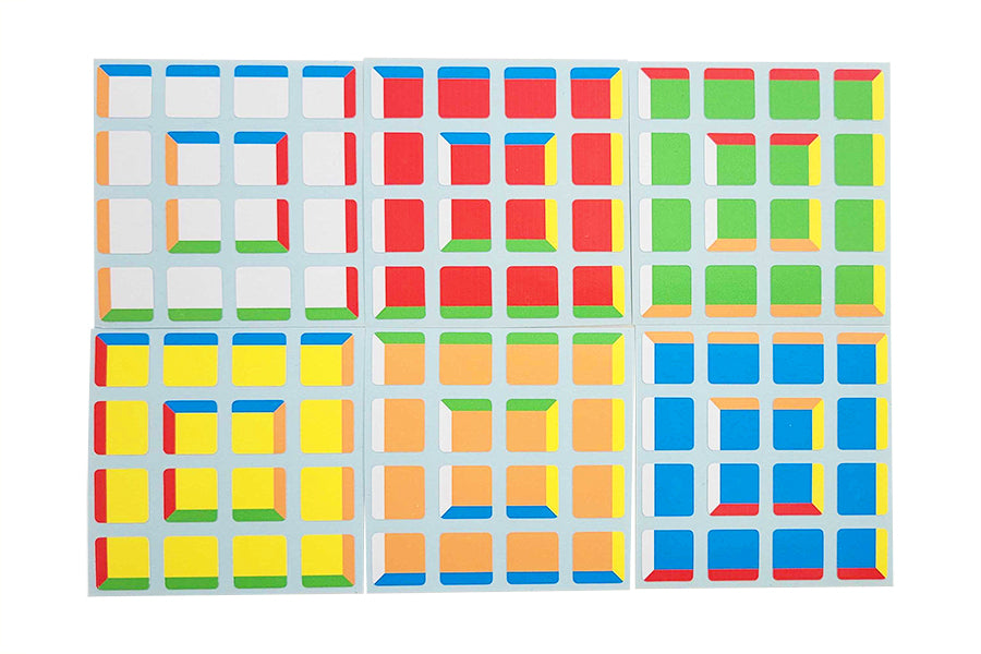 4x4 Pochmann's Supercube Stickers – TheCubicle