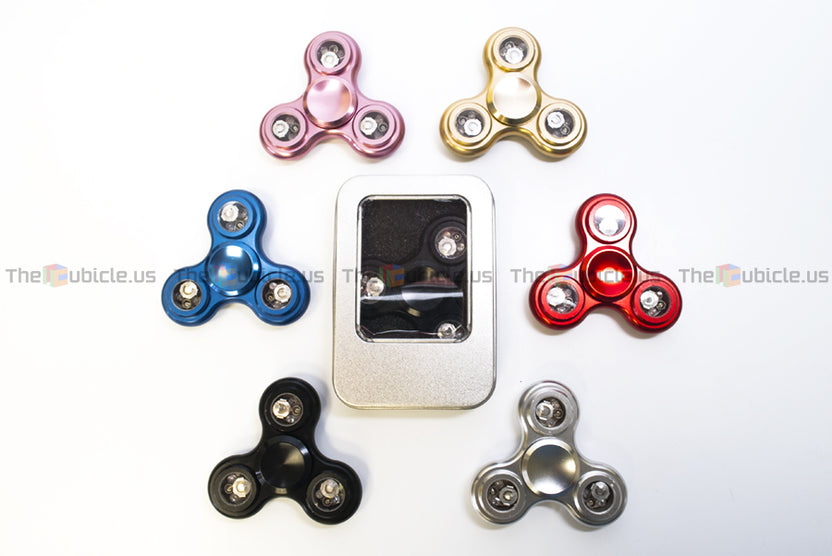 Fidget LED Tri-Spinner I (Aluminum) – TheCubicle